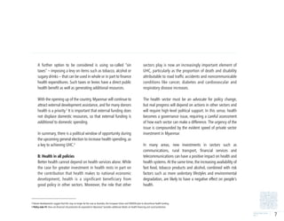 Health and Sustainable Development in Myanmar | PDF