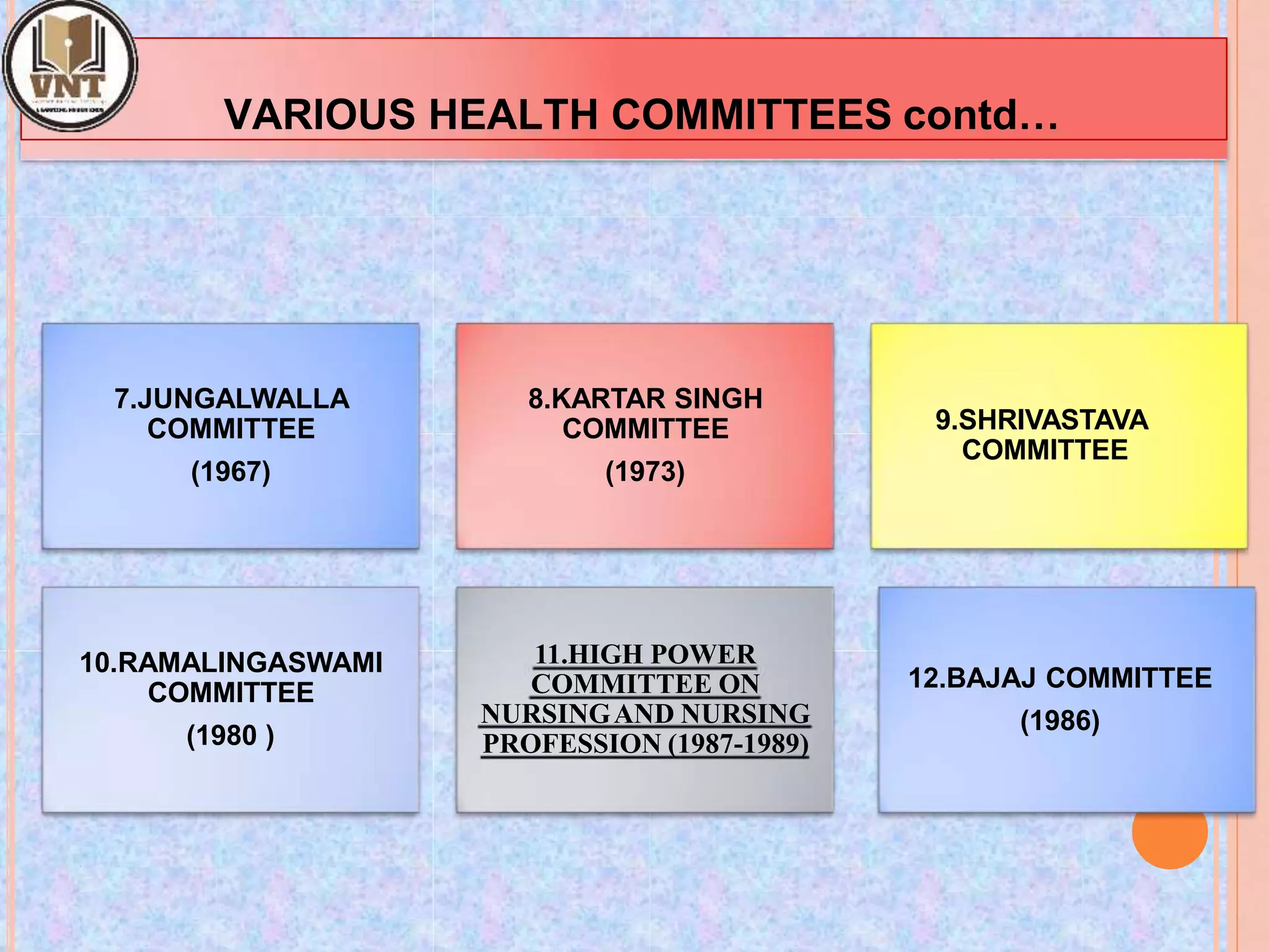 Health and Family Welfare Committees in India | PPTX
