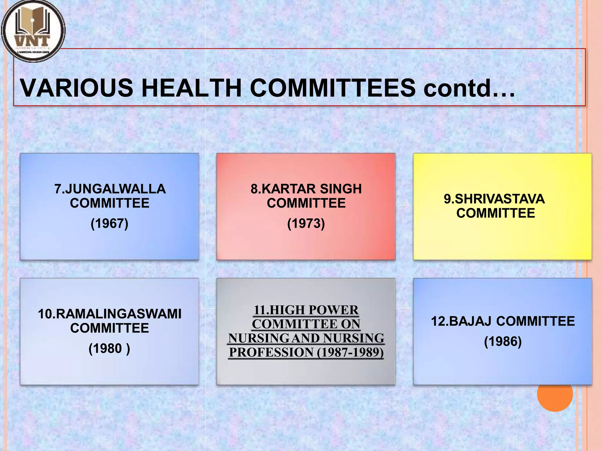 Health and Family Welfare Committees in India | PPTX