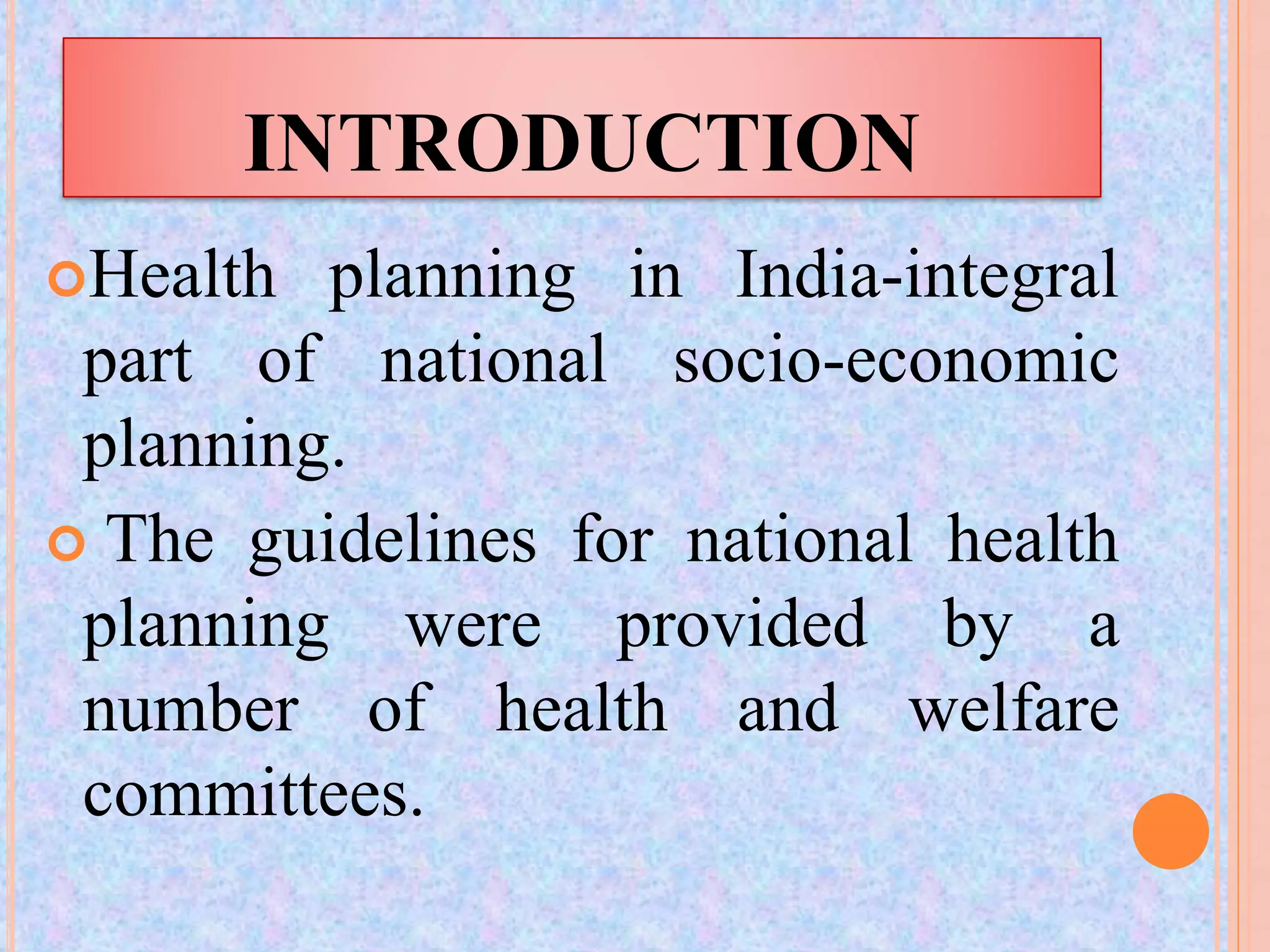 Unit:-2. Health and welfare committees | PDF