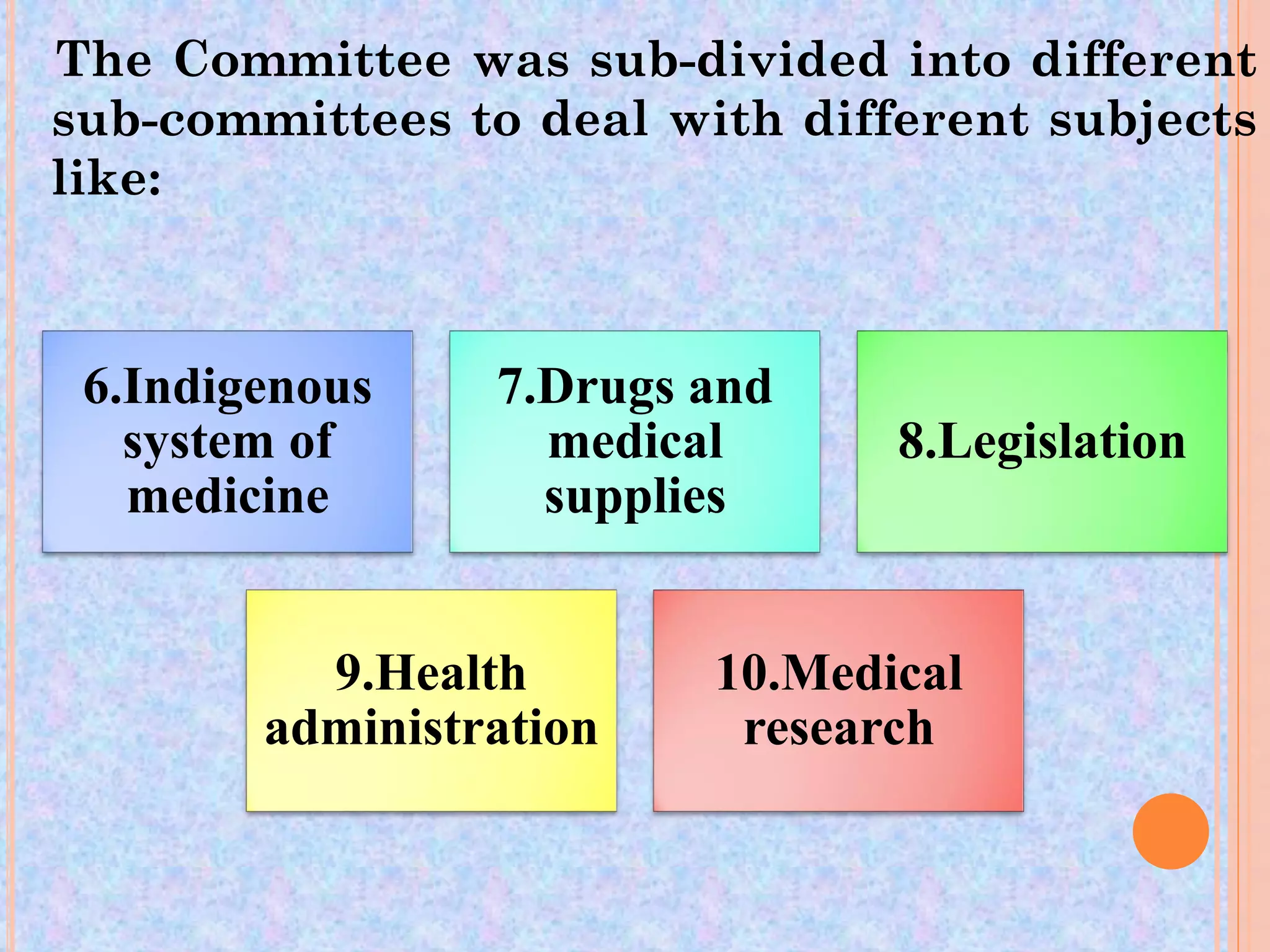 Unit:-2. Health and welfare committees | PDF