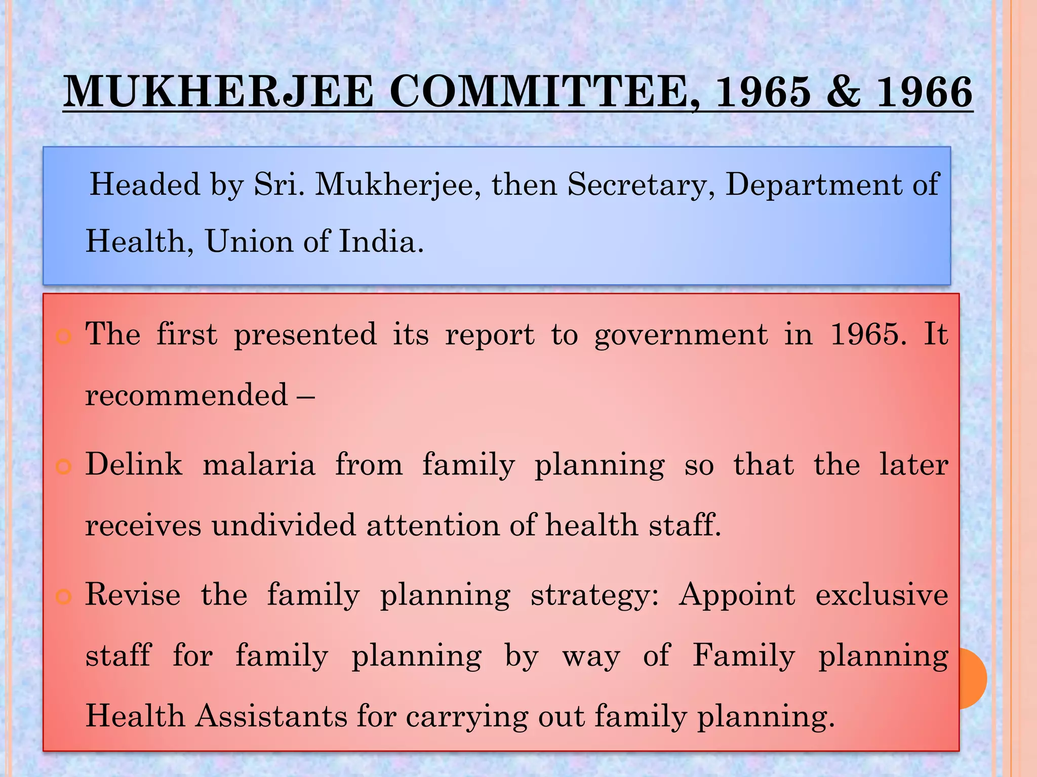 Unit:-2. Health and welfare committees | PDF
