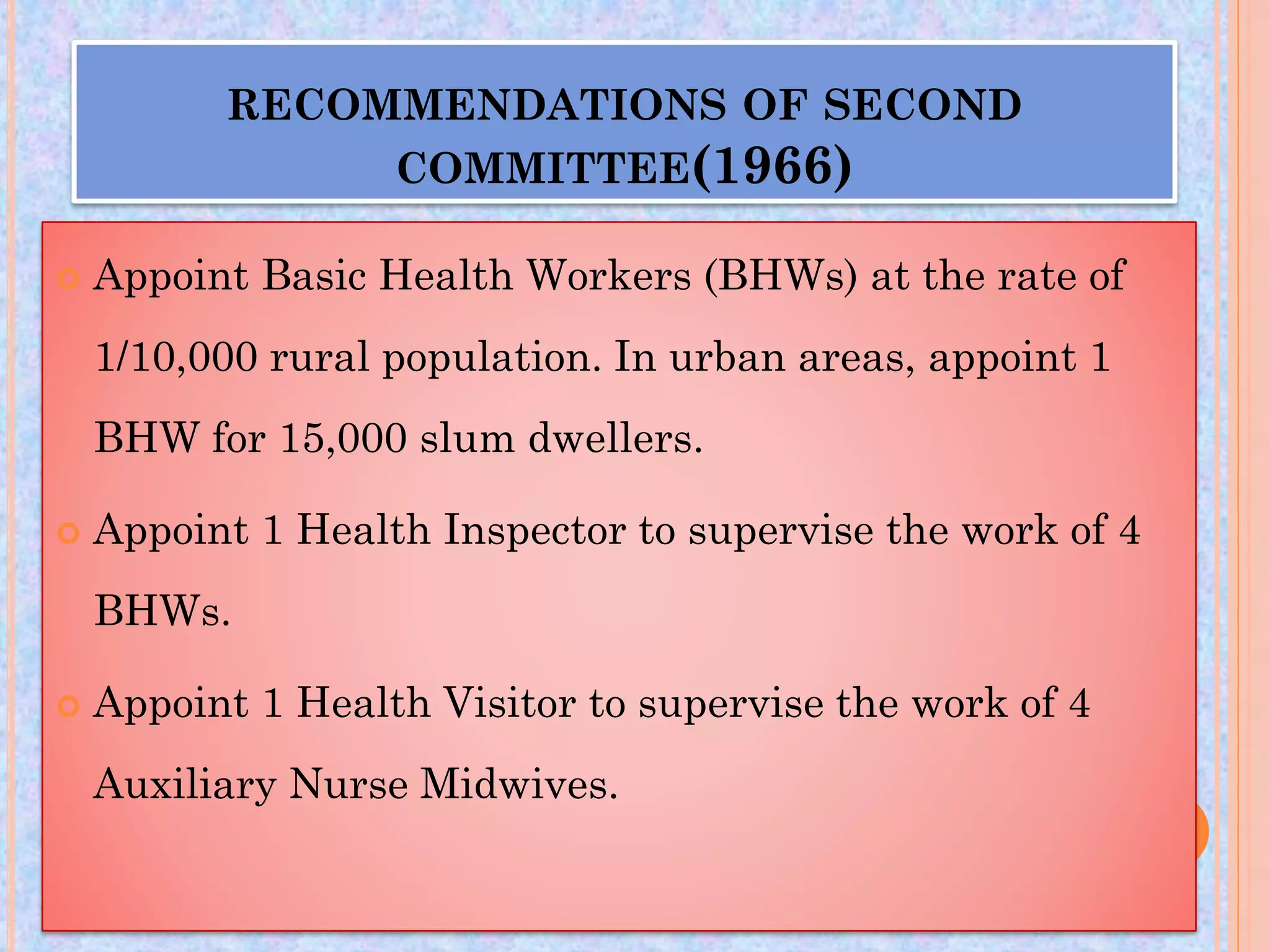 Unit:-2. Health and welfare committees | PDF