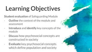 Health and wellbeing in context session 1 | PPT