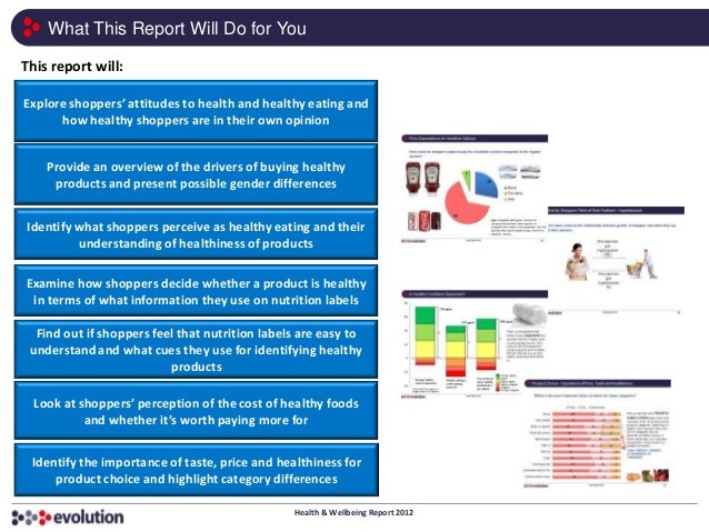 Health and Wellbeing report 2012
