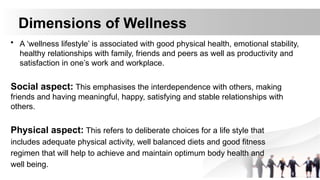 HEALTH AND Wellness presentation by Kartikeya | PPTX