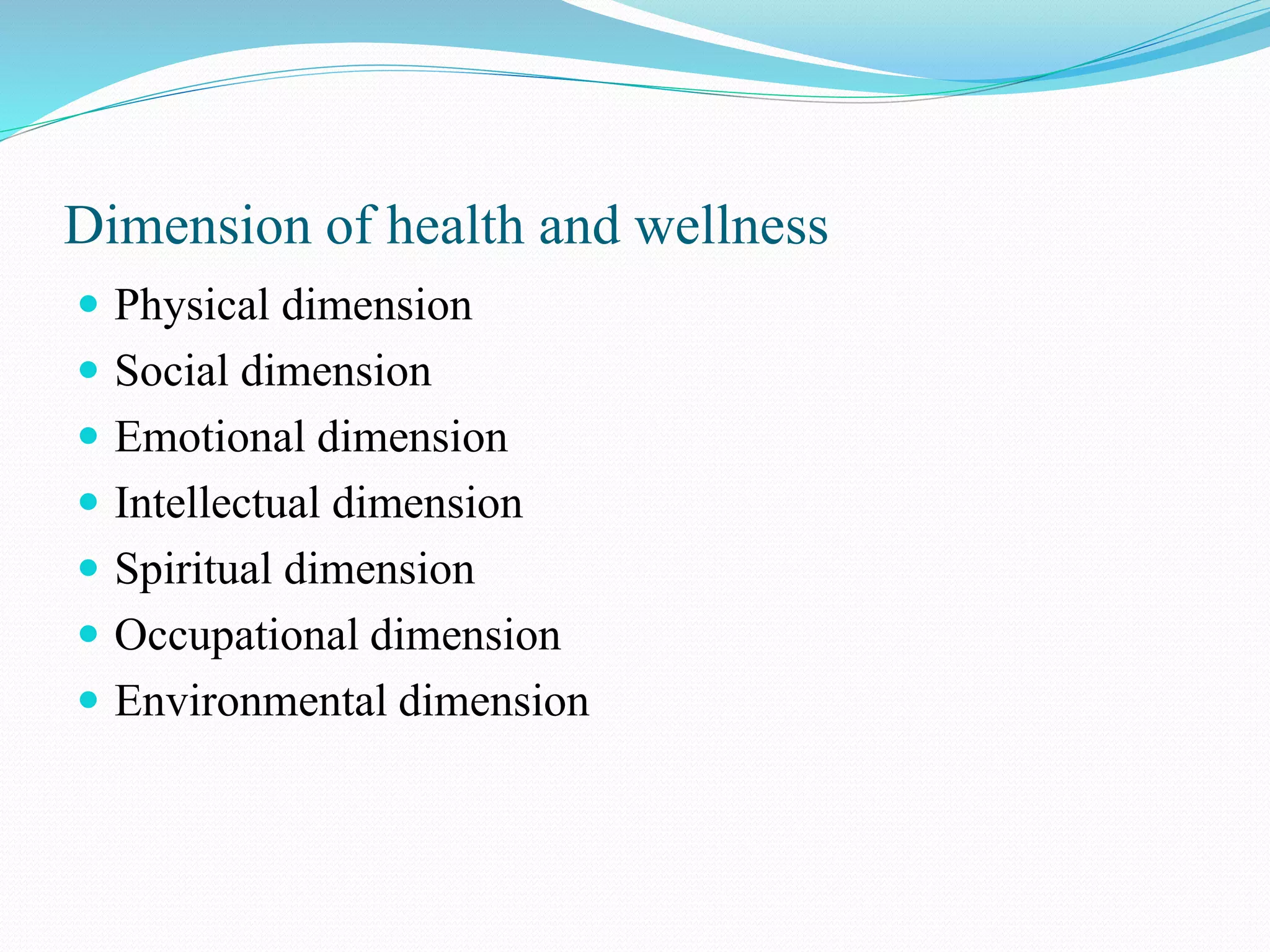 health and wellness fundamental of nursing full chapter | PPTX