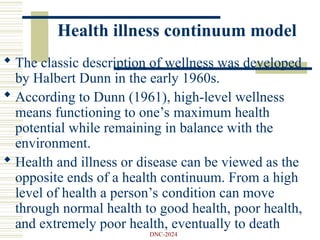 concept of health , wellness annd illness | PPT