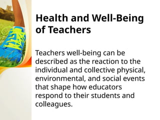 Tips on Health and Well-being of Teachersppt.pptx