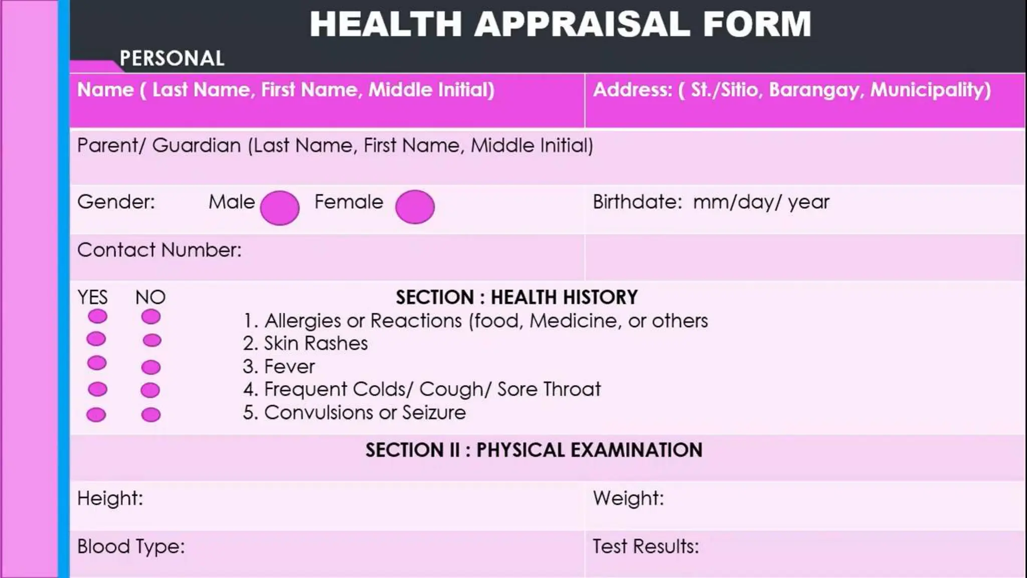 Health Appraisal Form.pptx