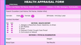 Health Appraisal Form.pptx