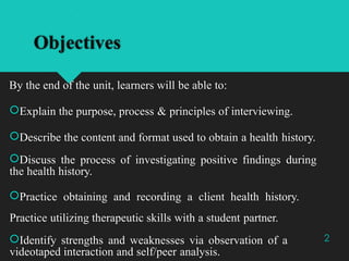 Health Assesment Unit 2 (Interview skills A).pptx