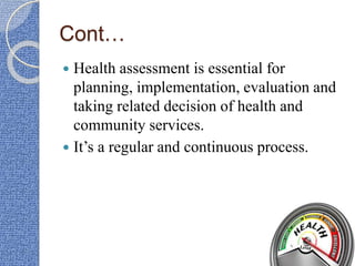 Health assessment | PPTX