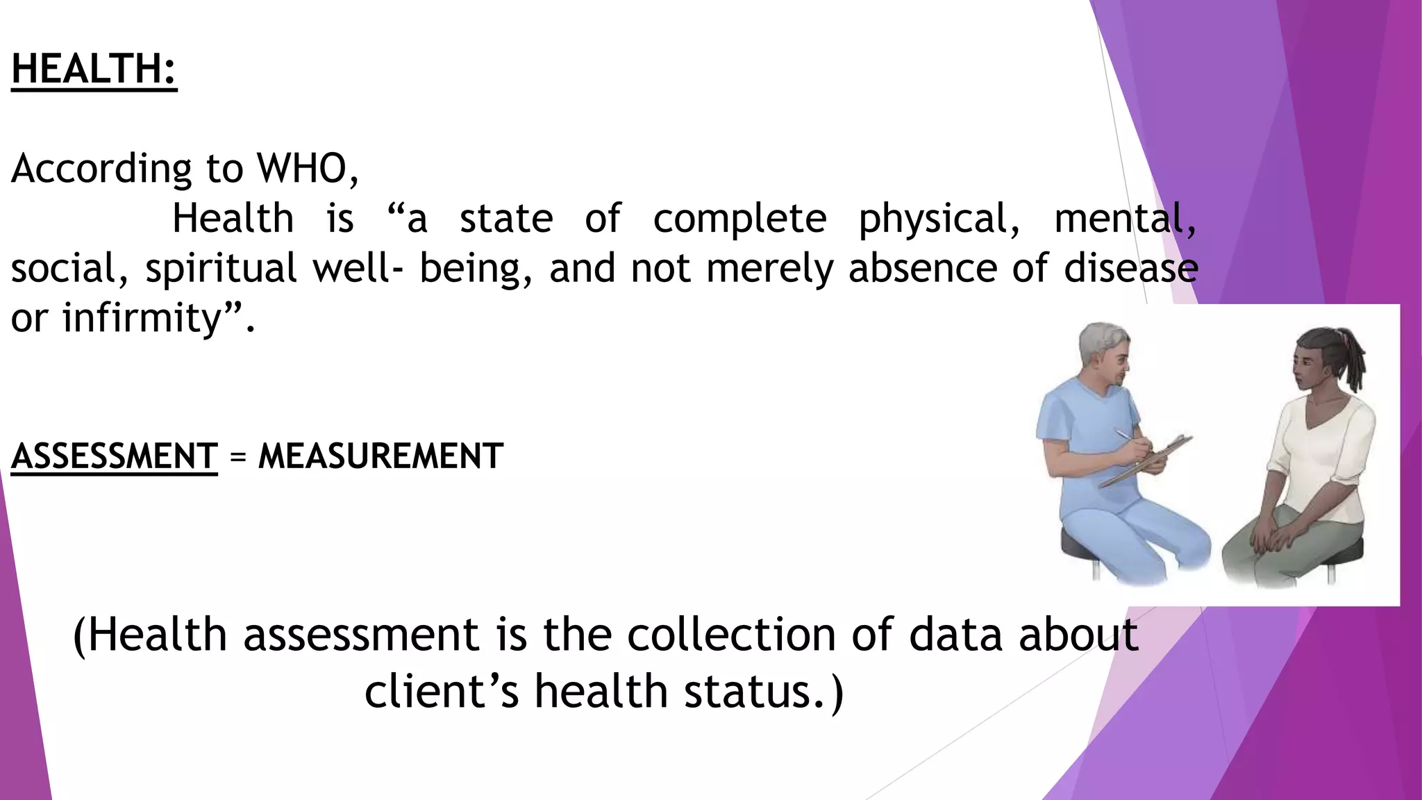 Health assessment | PPTX