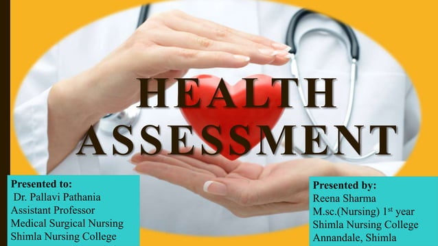 Health assessment | PPTX