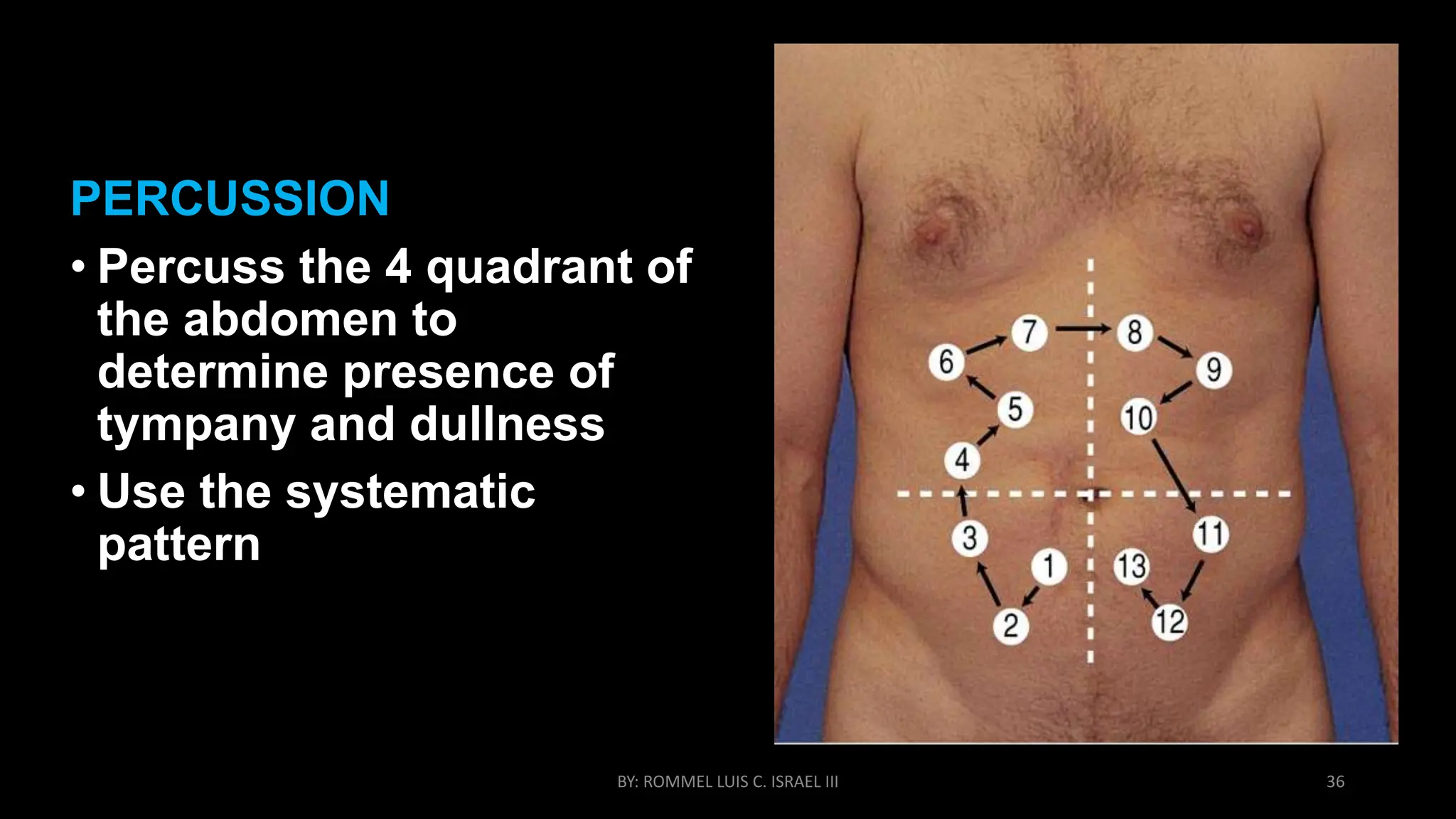 HEALTH ASSESSMENT IN NURSING - ABDOMEN (2) | PPTX