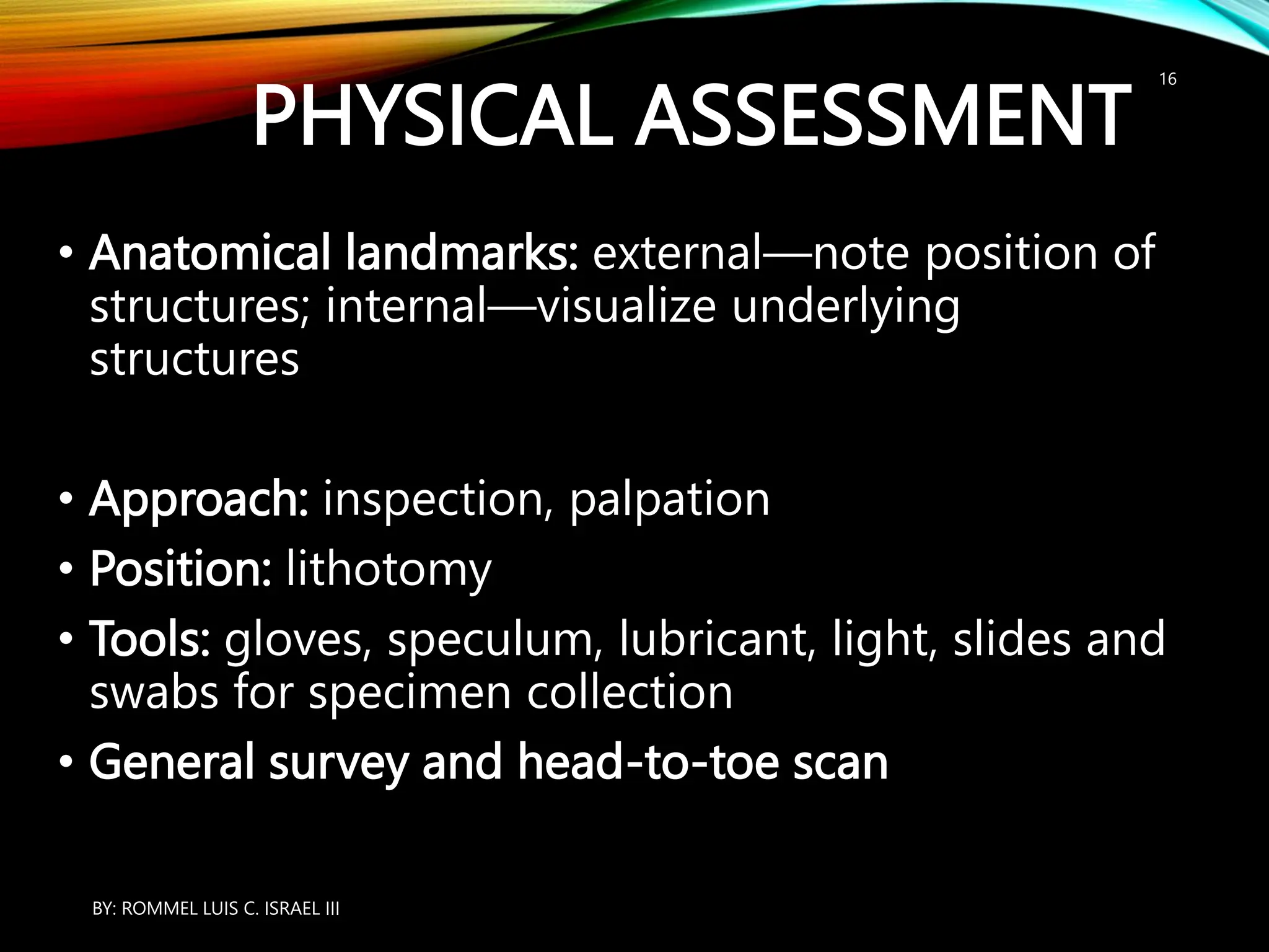 HEALTH ASSESSMENT- FEMALE & MALE GENITO-URINARY SYSTEM | PPT