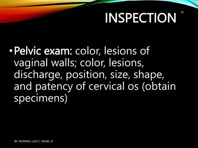 HEALTH ASSESSMENT- FEMALE & MALE GENITO-URINARY SYSTEM | PPT