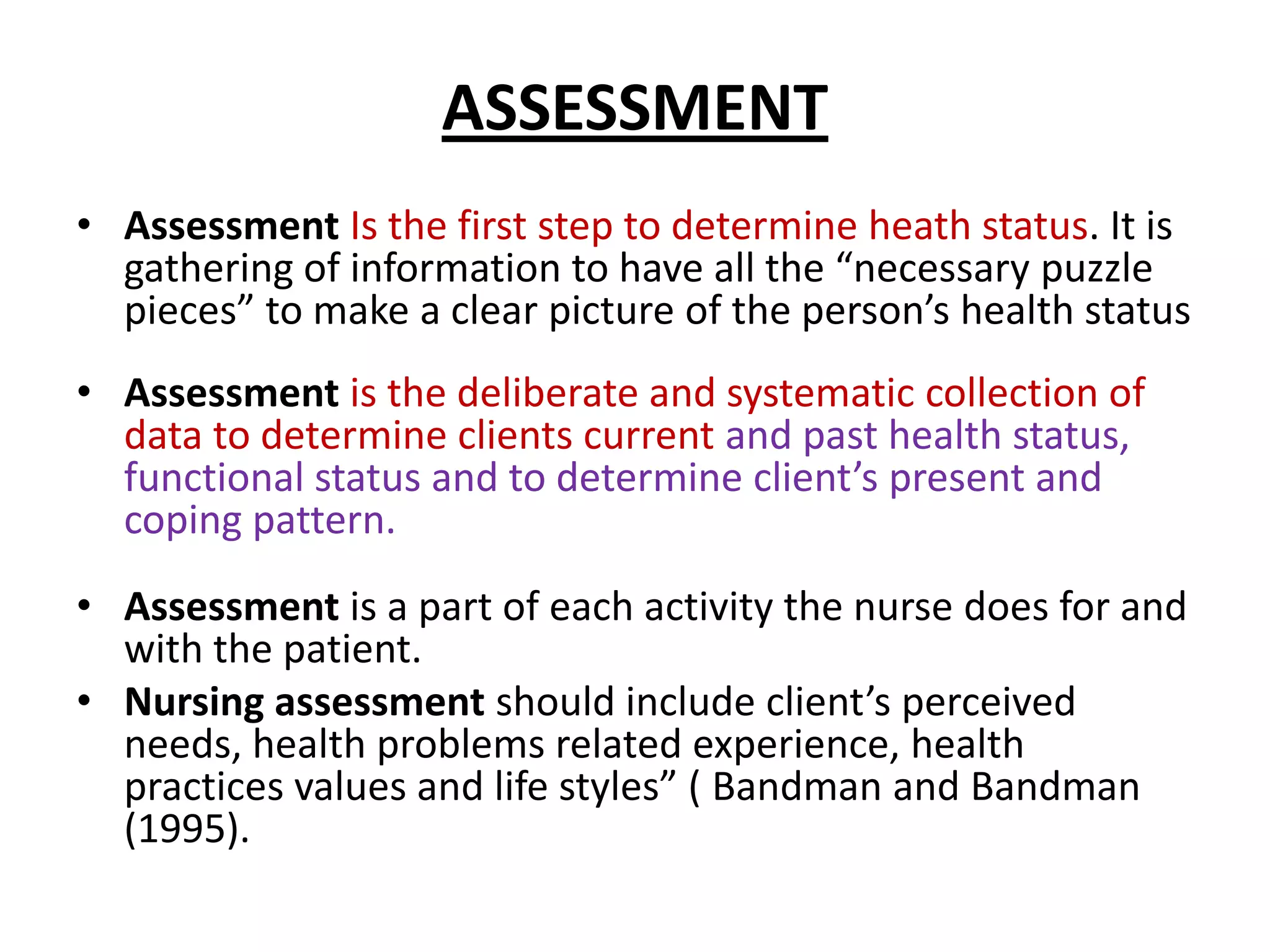 Introduction to Health assessment | PDF