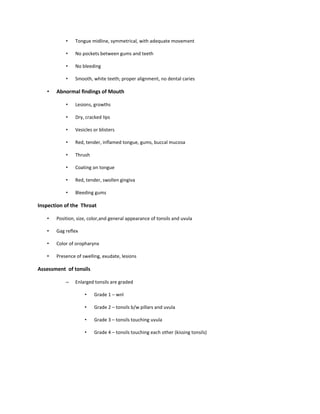 Health Assessment 3.docx | Ear, Nose and Throat Conditions | Diseases ...