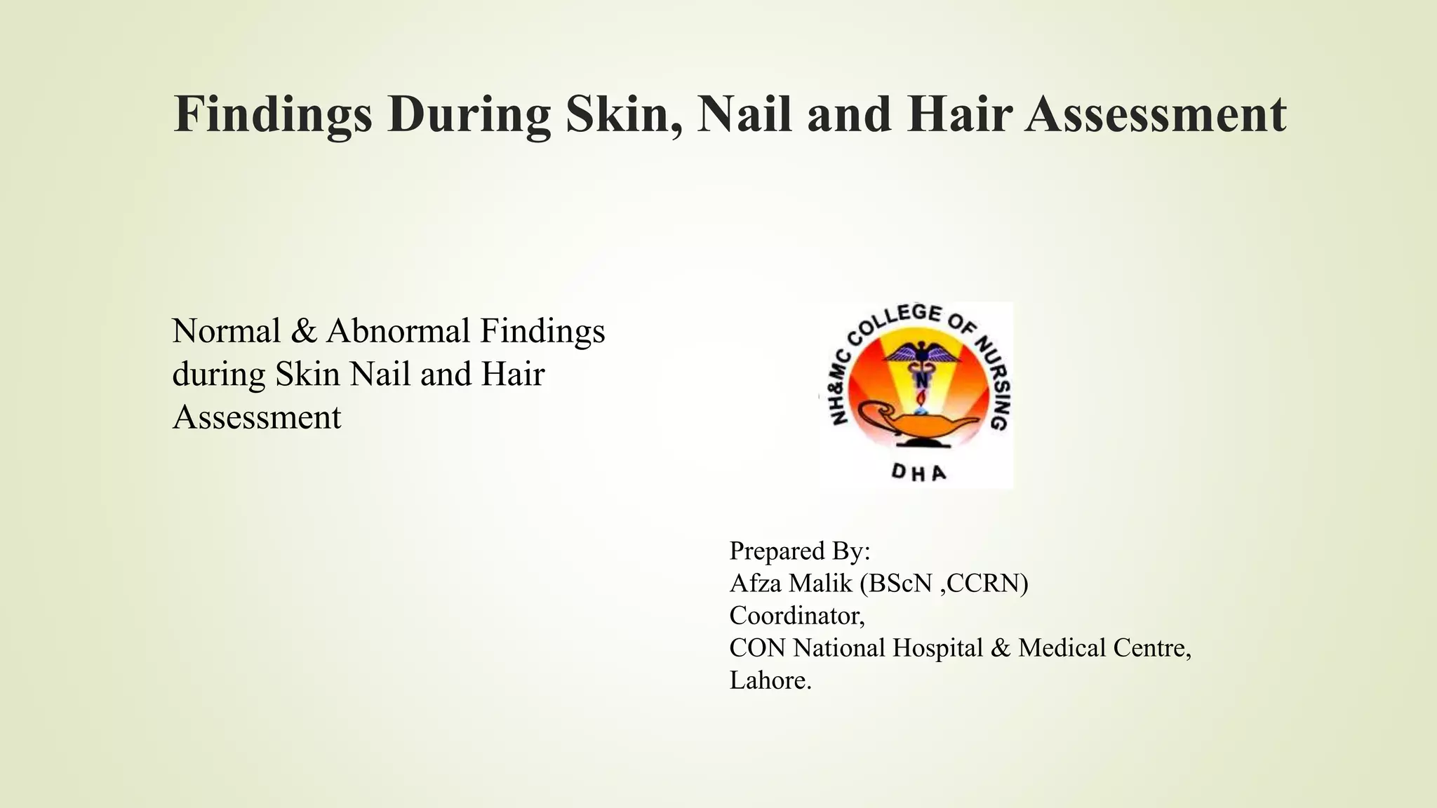 Health Assessment Findings on Skin Assessment.pptx