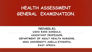 Health assessment introduction | PPT