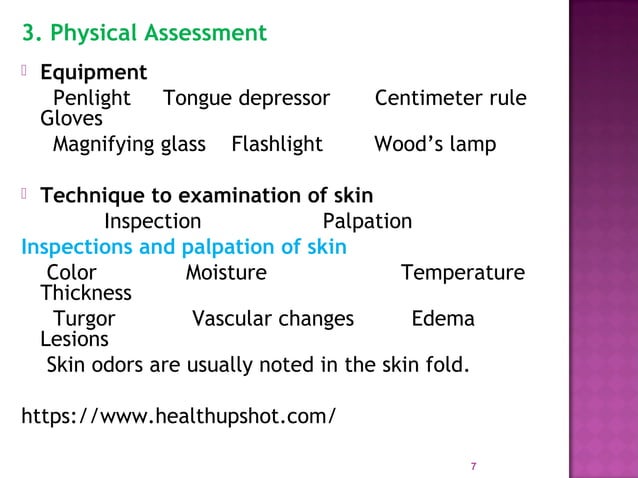 Health Assessment Of Nails Hair And Skin | PPT | Skin and Dermatology ...
