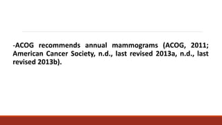 Health assessment on breasts and axillae examination | PPTX ...