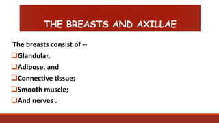 Health assessment on breasts and axillae examination | PPTX ...