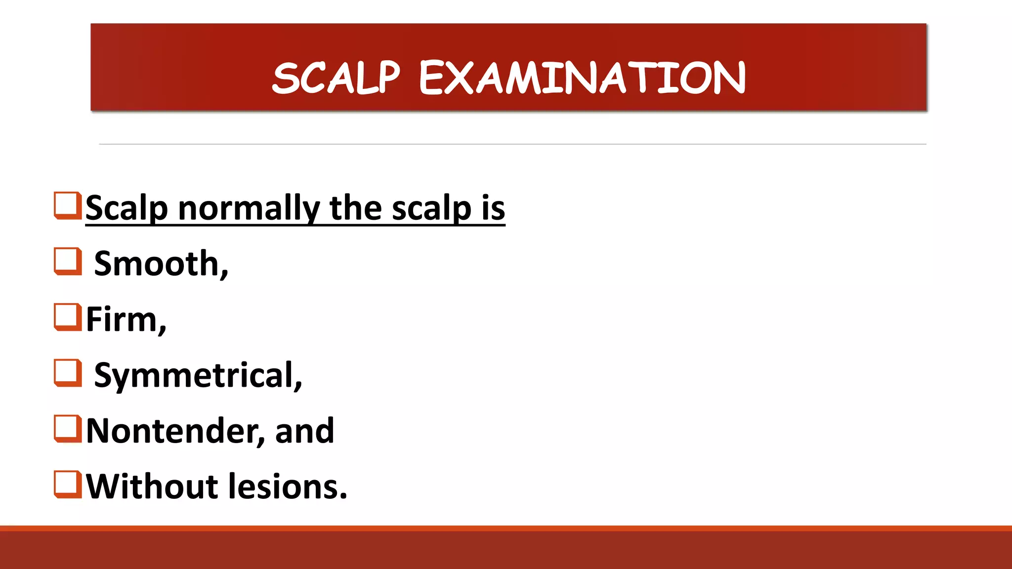 Health assessment on examination of hair | PPTX