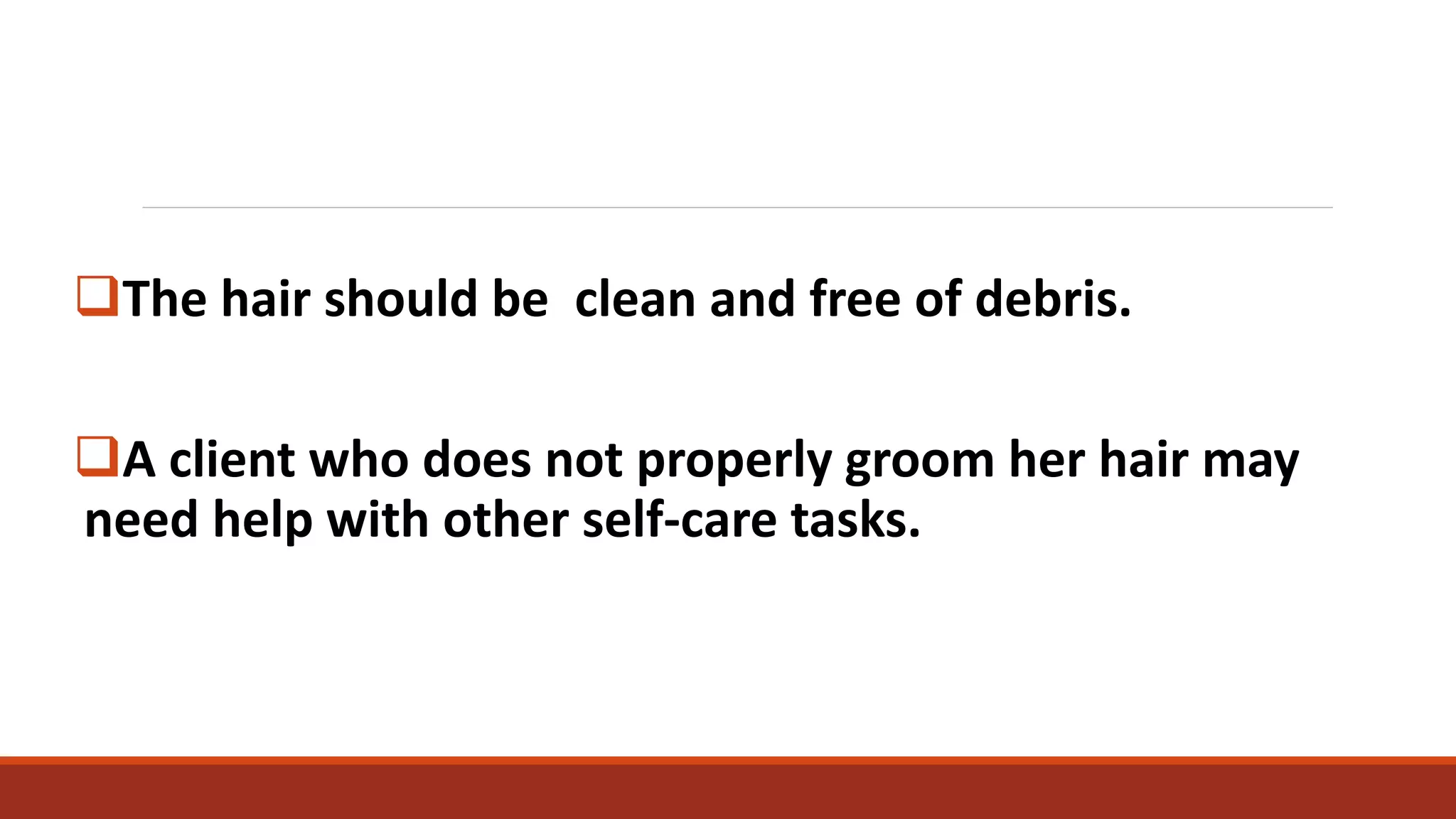 Health assessment on examination of hair | PPTX