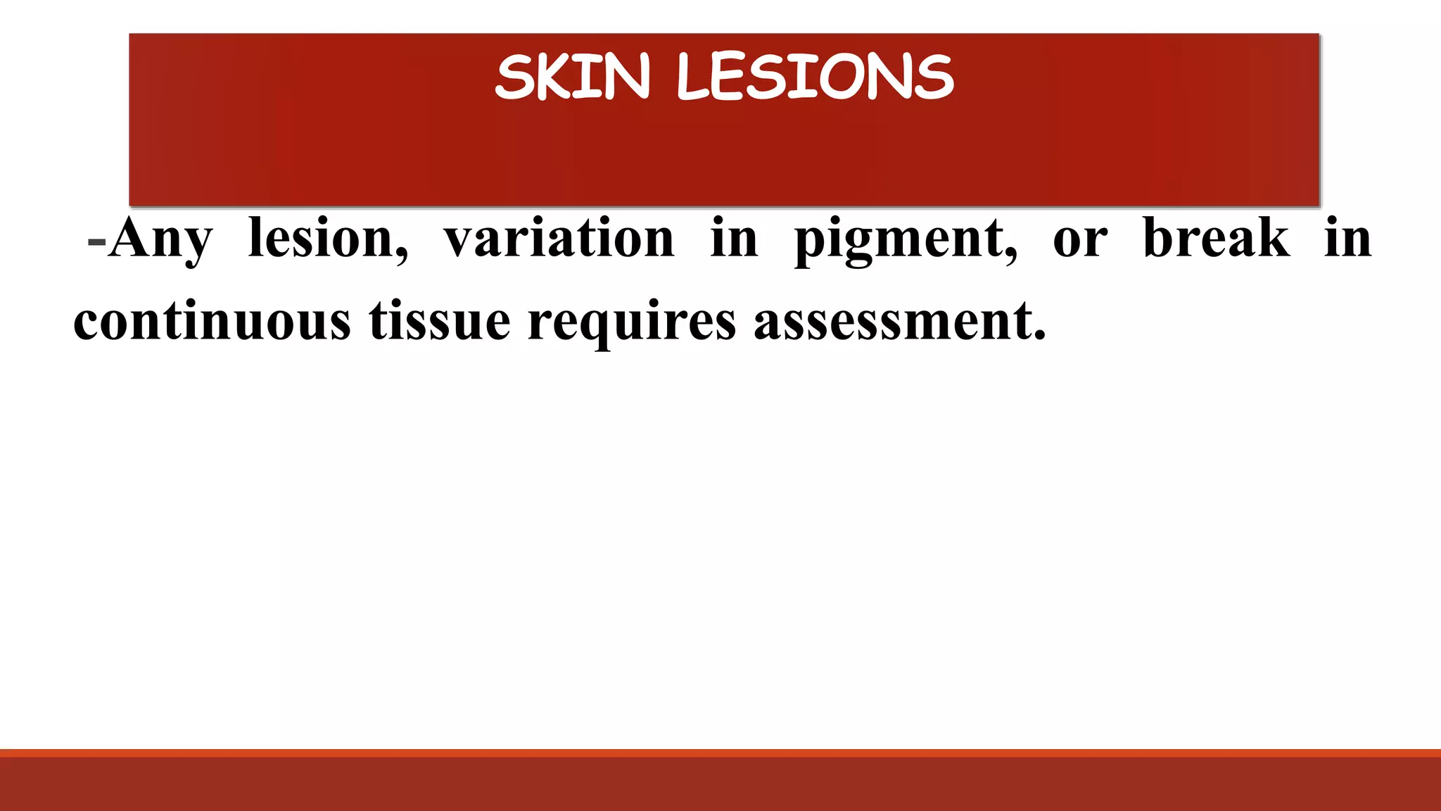 Health assessment on skin examination | PPTX