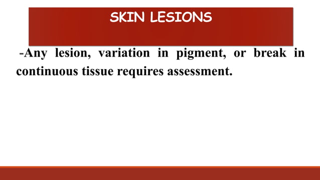 Health assessment on skin examination | PPTX | Skin and Dermatology ...