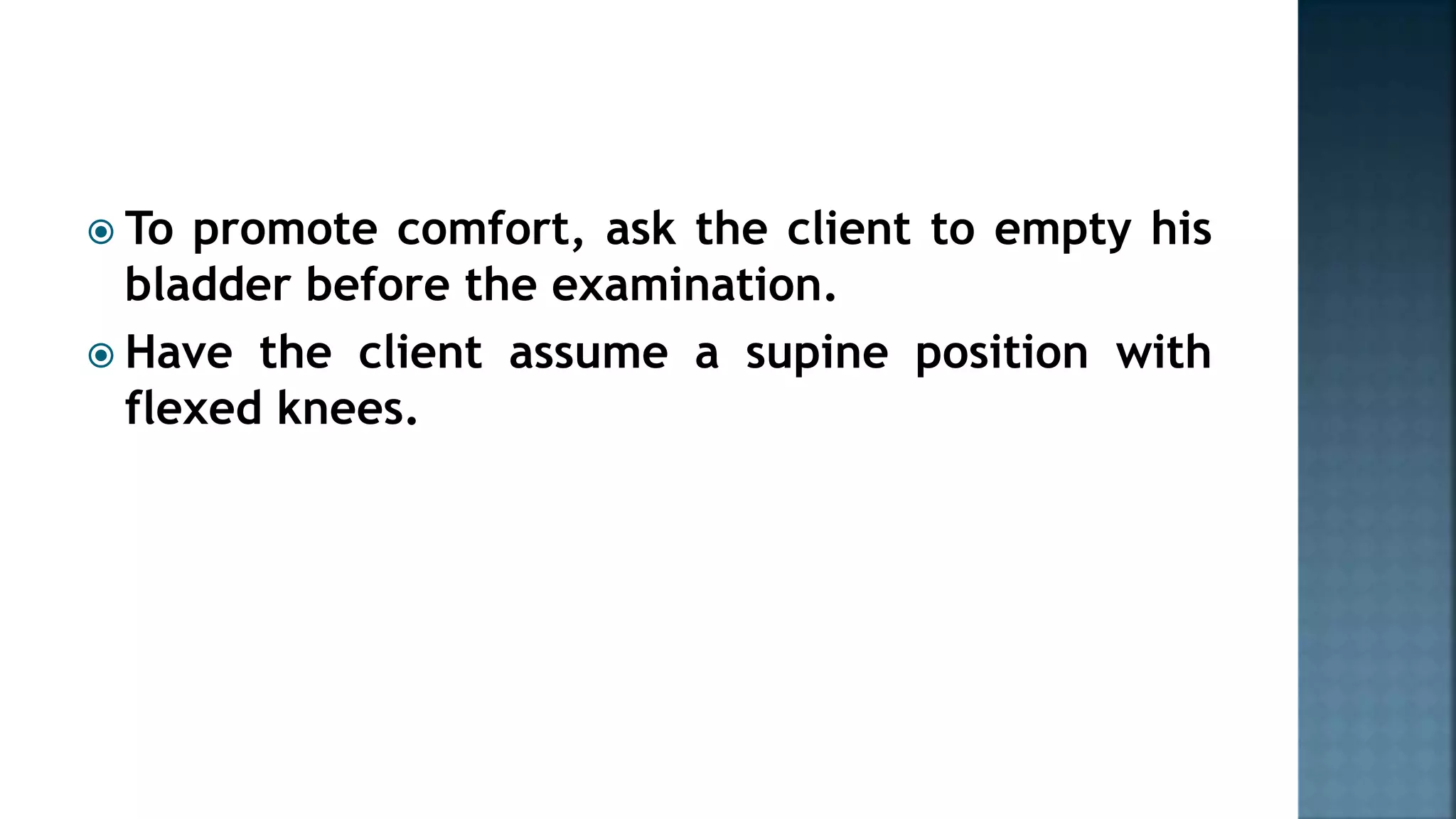 Health assessment on the abdomen examination | PPTX