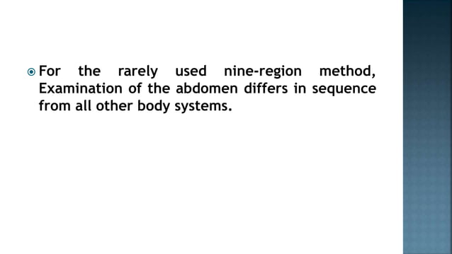 Health assessment on the abdomen examination | PPTX | Digestive ...