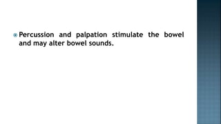 Health assessment on the abdomen examination | PPTX