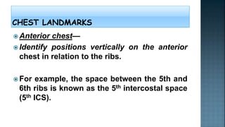 Health assessment on the chest and lungs examination | PPTX