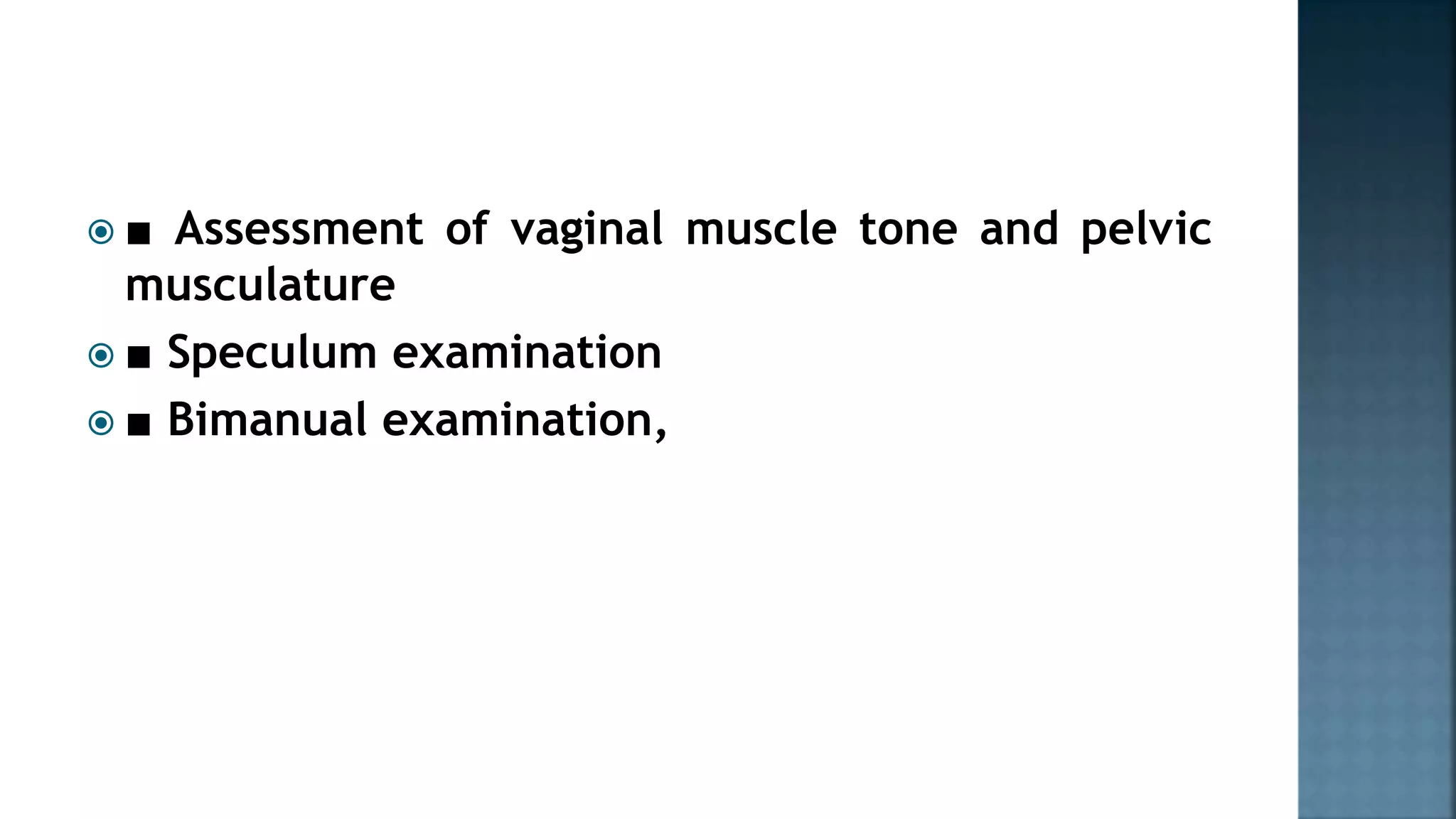 Health assessment on the genitourinary system both male and female ...