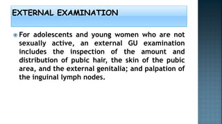 Health assessment on the genitourinary system both male and female ...