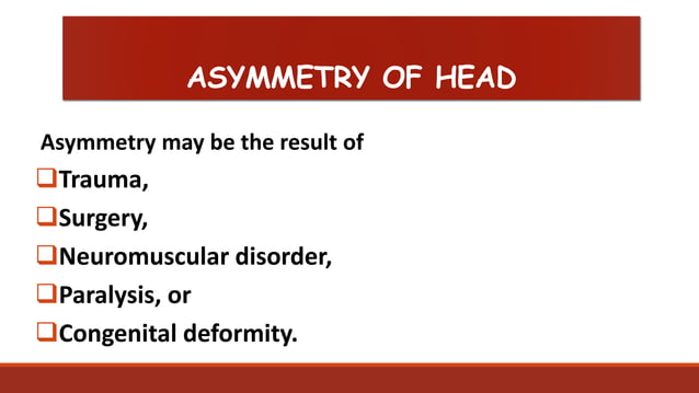 Health assessment on the head examination | PPTX