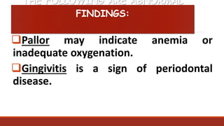 Health assessment on the mouth and oropharynx examination | PPTX