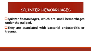 Health assessment on the nail examination | PPTX