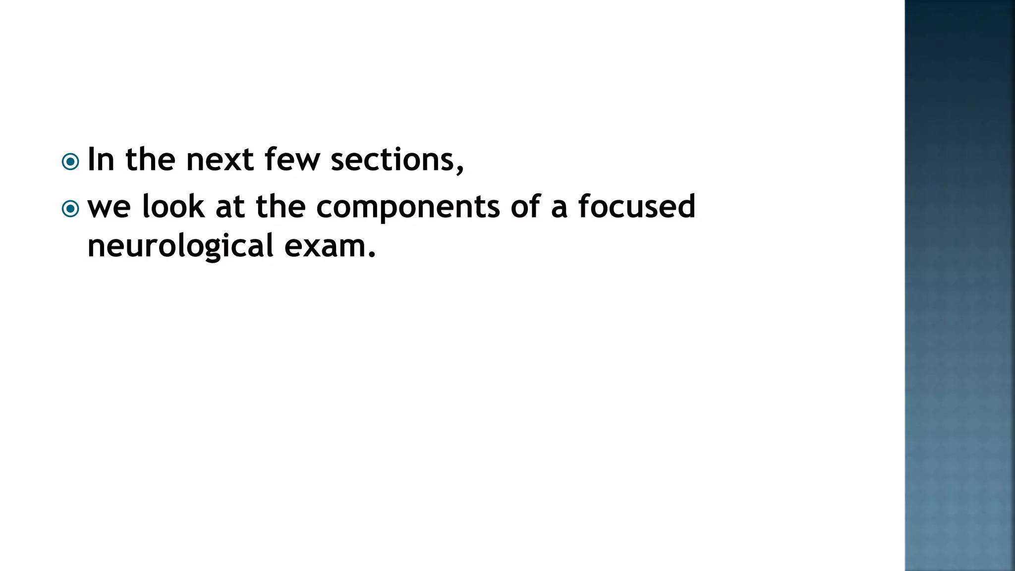 Health assessment on the neurological system examination | PPTX
