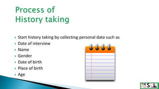 Health assessment part 1 history takiong in english | PPTX | Mental ...