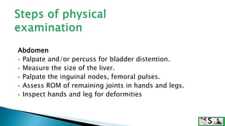 Health assessment part 2 physical examination in english - copy | PPTX