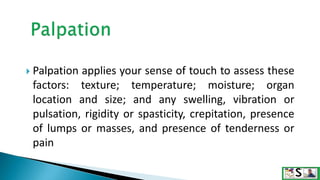 Health assessment part 2 physical examination in english - copy | PPTX