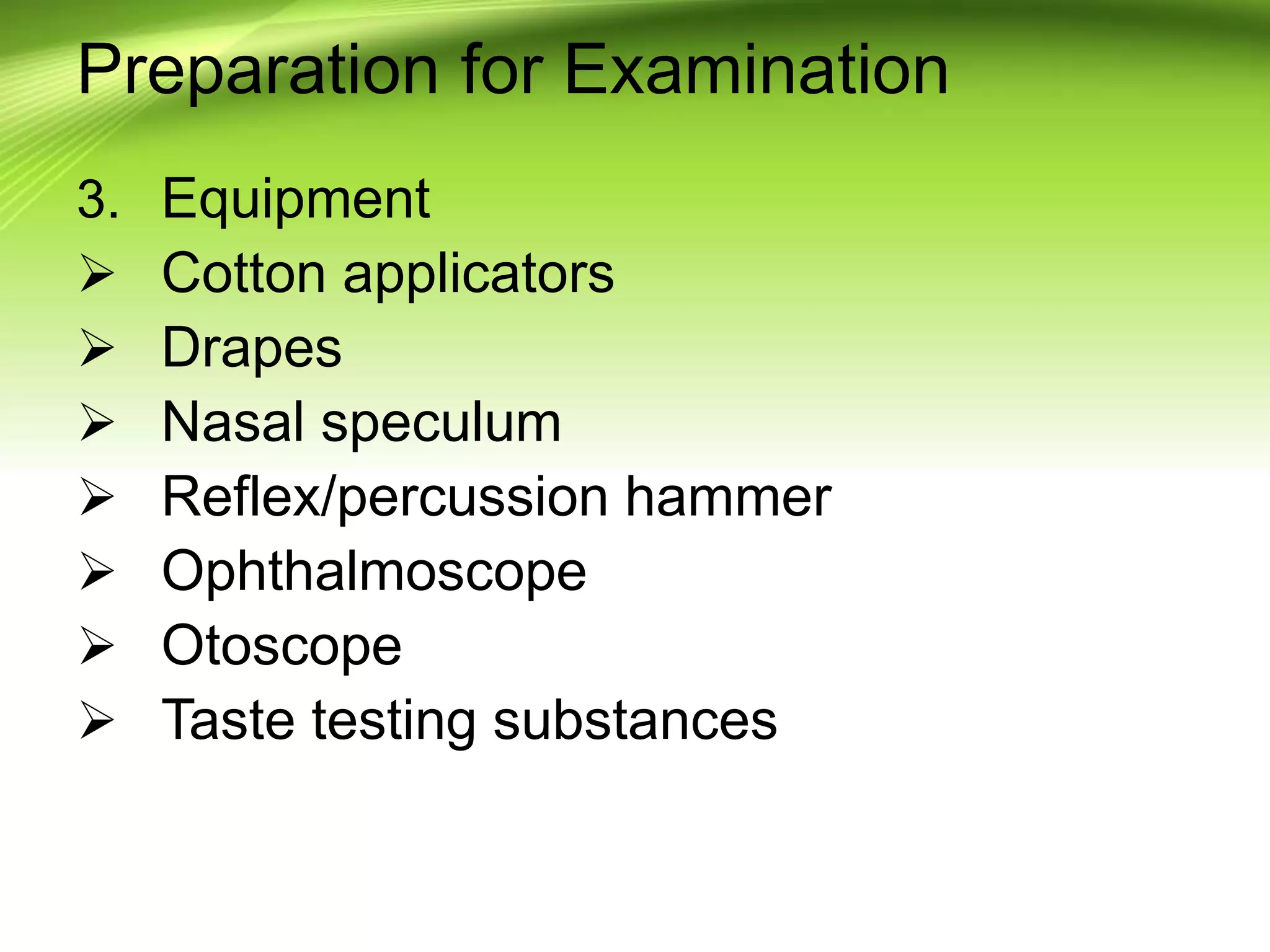 Health assessment physical examination | PPTX