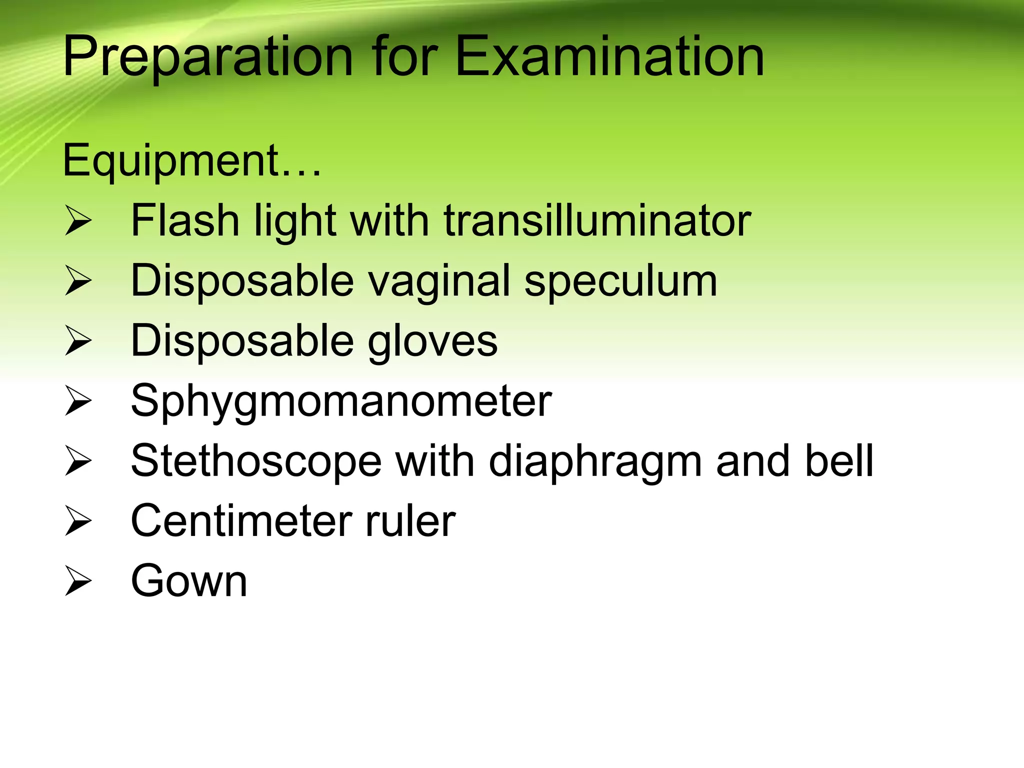 Health assessment physical examination | PPTX