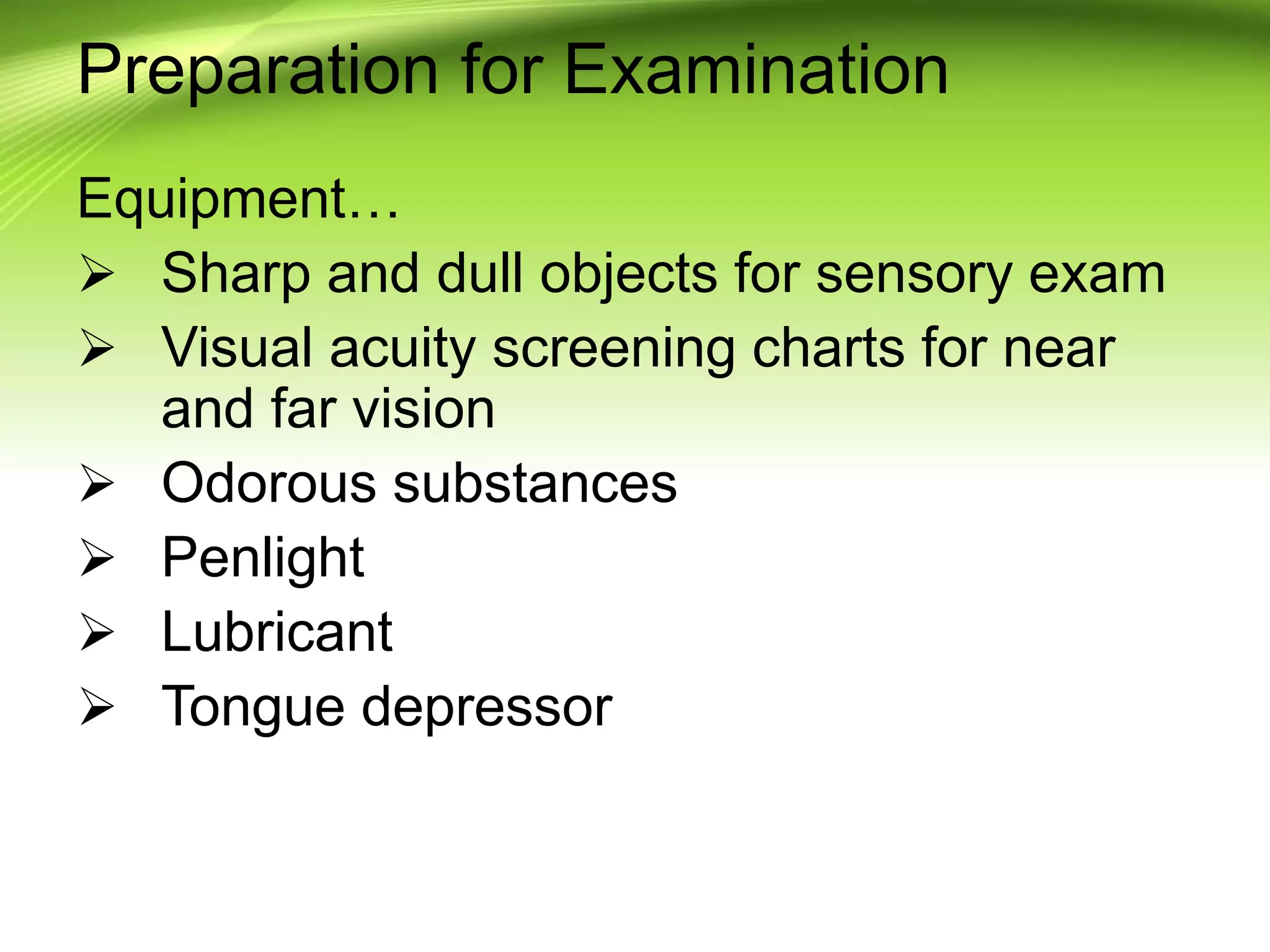 Health assessment physical examination | PPTX