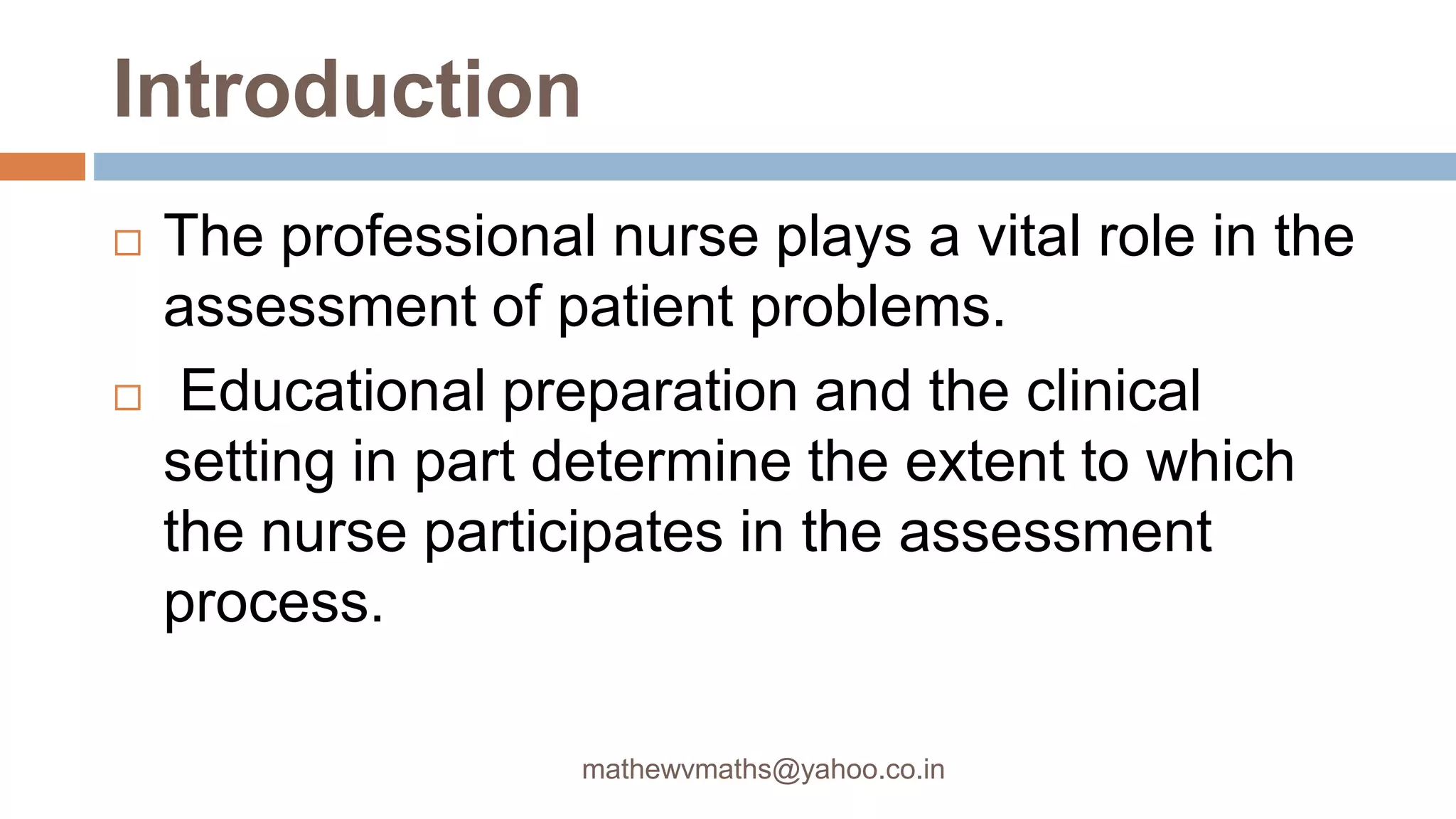 Health assessment of Patient ppt | PPTX